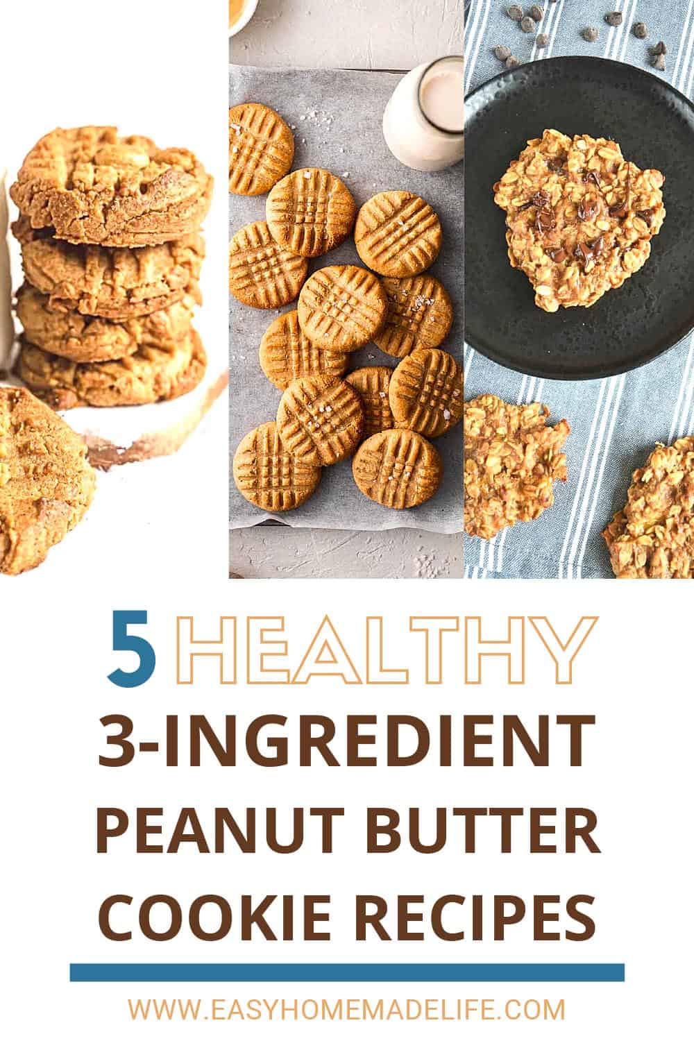 5 Healthy Ways to Make 3-Ingredient Peanut Butter Cookies