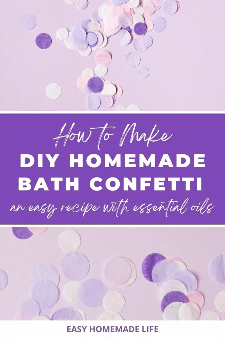 DIY Bath Confetti with Rice Paper