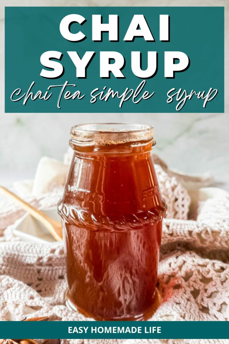 Simple Chai Syrup - Homemade Tea Concentrate Recipe