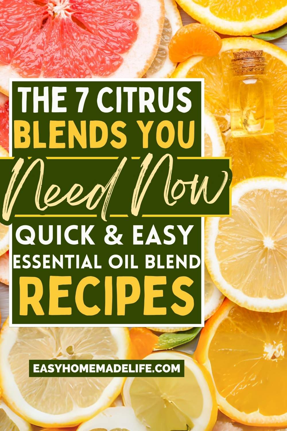 Easy and Refreshing Citrus Essential Oil Blends