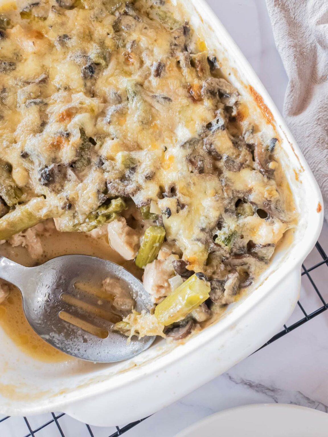Cheesy Chicken and Asparagus Bake