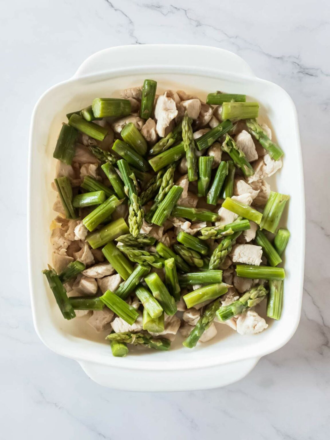 Cheesy Chicken and Asparagus Bake