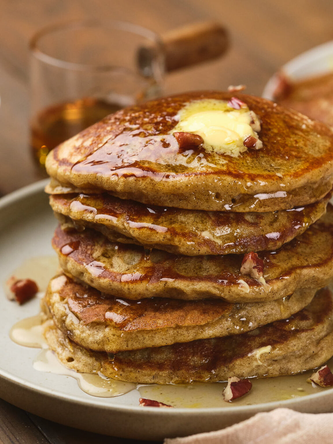Easy Pumpkin Pancakes With Pancake Mix (IHOP-Inspired)