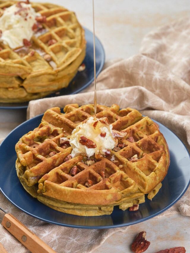 Pumpkin Pecan Waffles Recipe