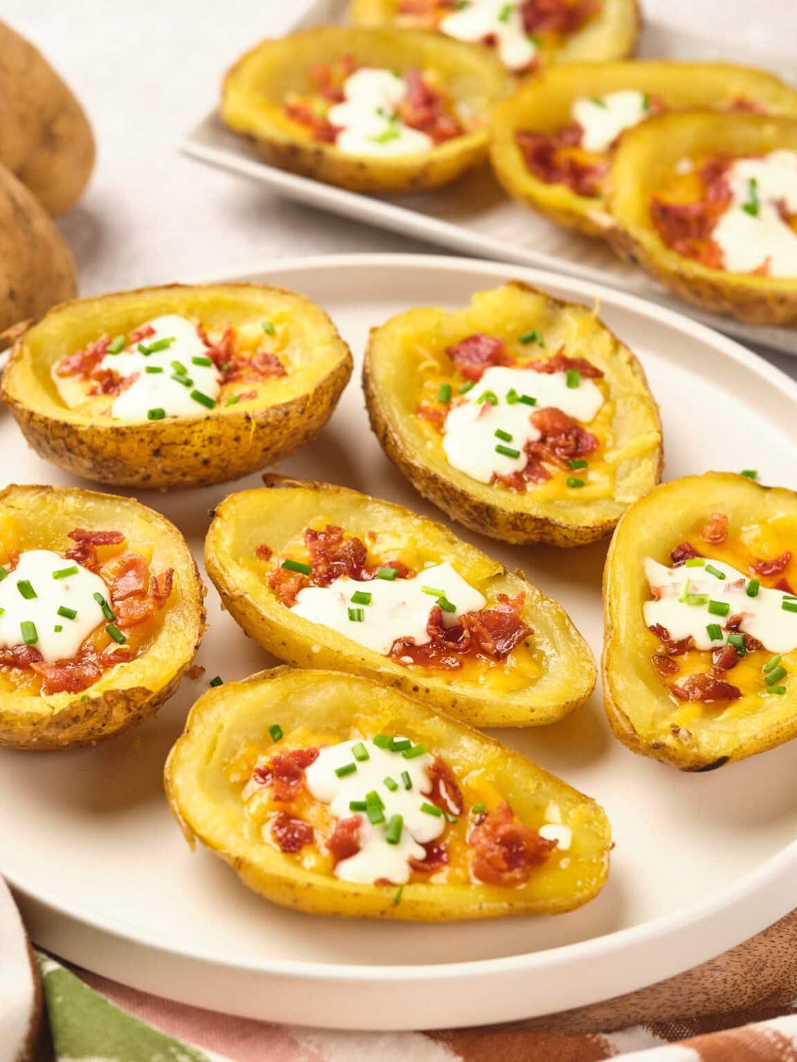 Crispy Loaded Potato Skins Recipe