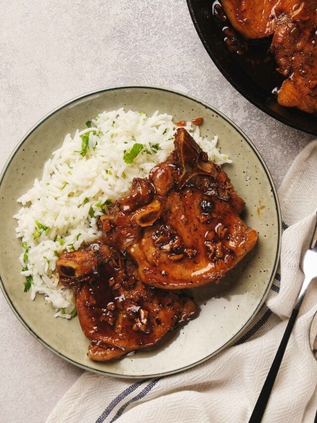 The Easiest Honey Garlic Pork Chops