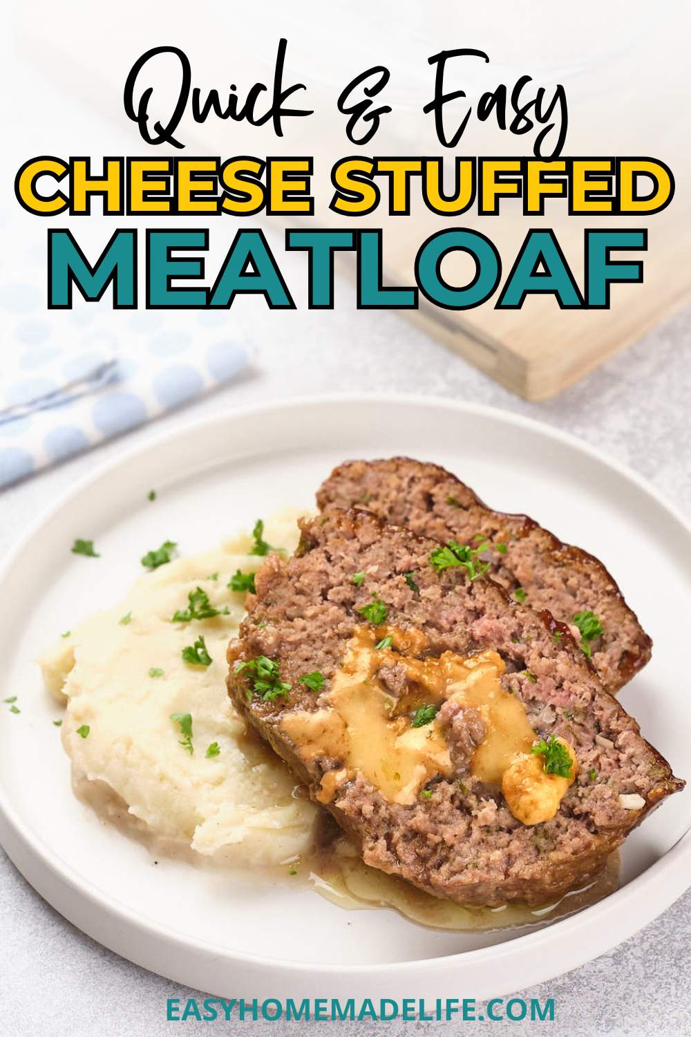 Cheese Stuffed Meatloaf Recipe