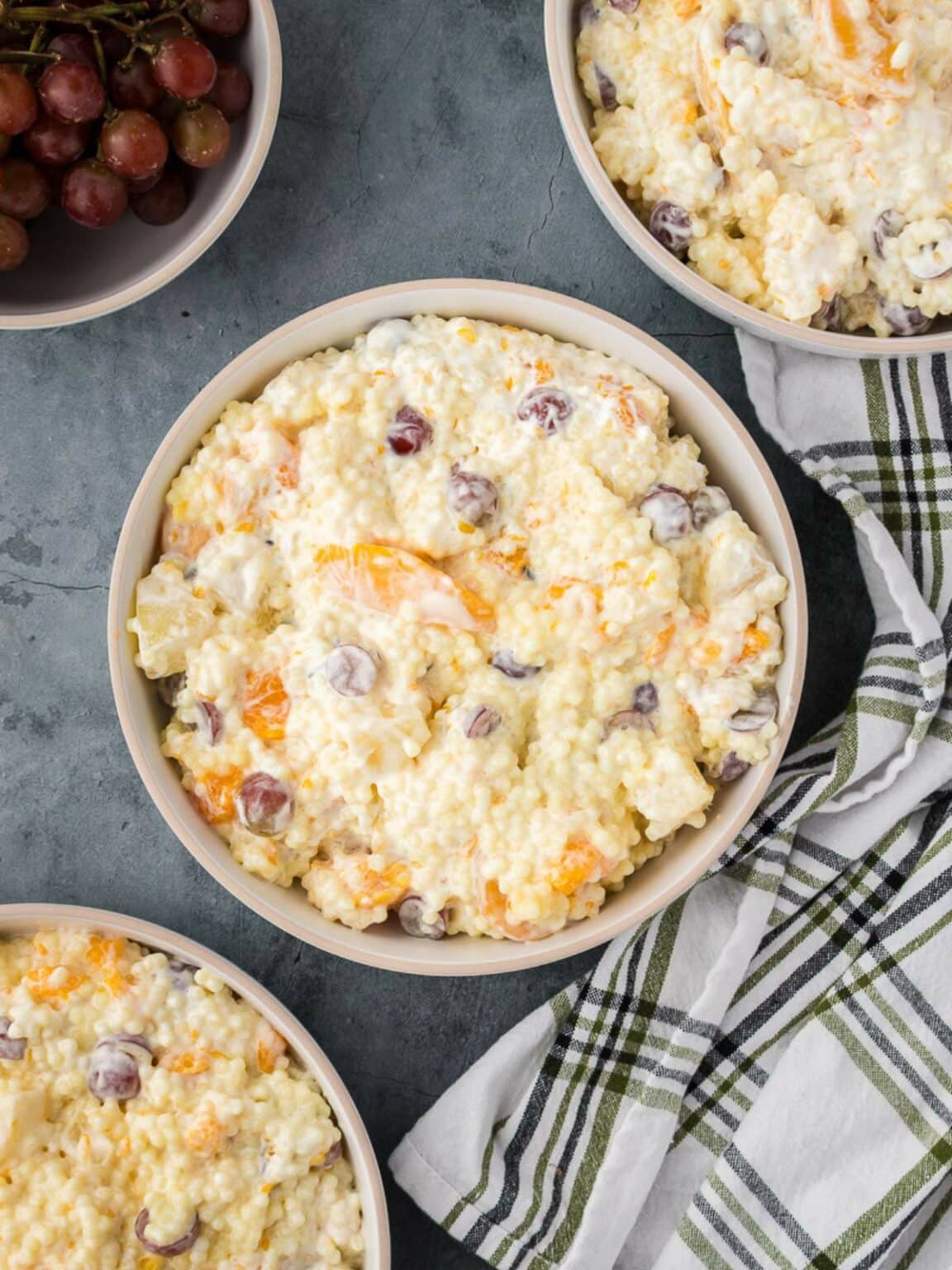 Frog Eye Salad (Acini di Pepe Fruit Salad)