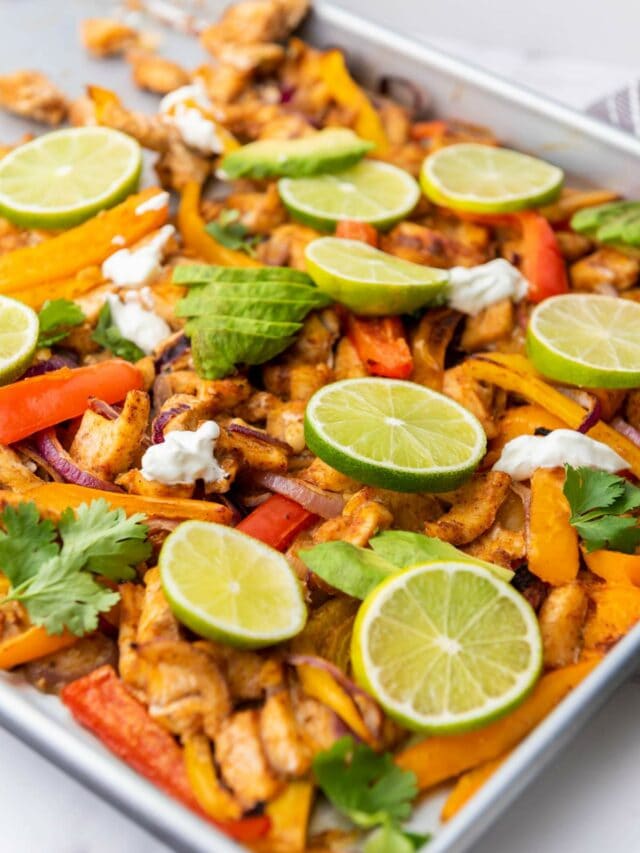 Sheet Pan Chicken Fajitas Recipe