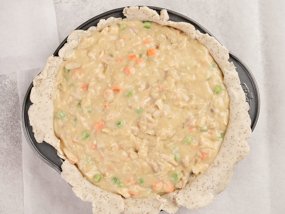Homemade Chicken Pot Pie with Celery Seed Crust