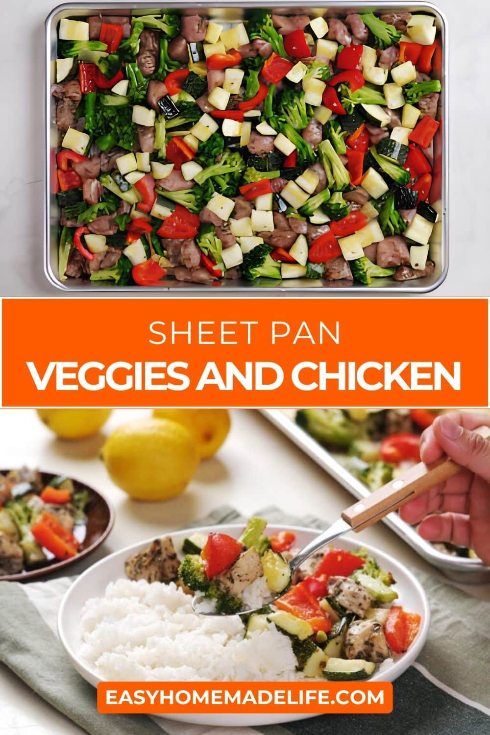 Sheet Pan Veggies and Chicken in 30 Minutes